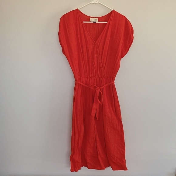 Universal Thread | Dresses | Universal Thread Burnt Orange Xs Faux Wrap ...